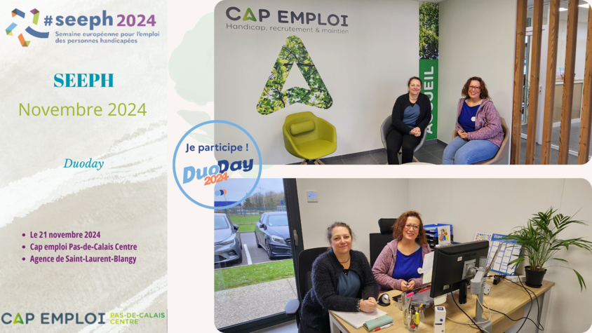 [SEEPH 2024] DUODAY en direct - Et si on continuait avec un 2ème duo ?! - Cap emploi Pas-de ...